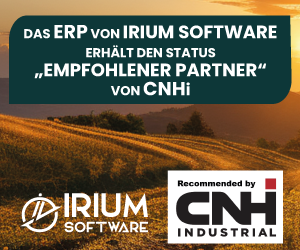Das ERP von IRIUM Software erhält den Status „Empfohlener Partner“ von CNHi Industrial